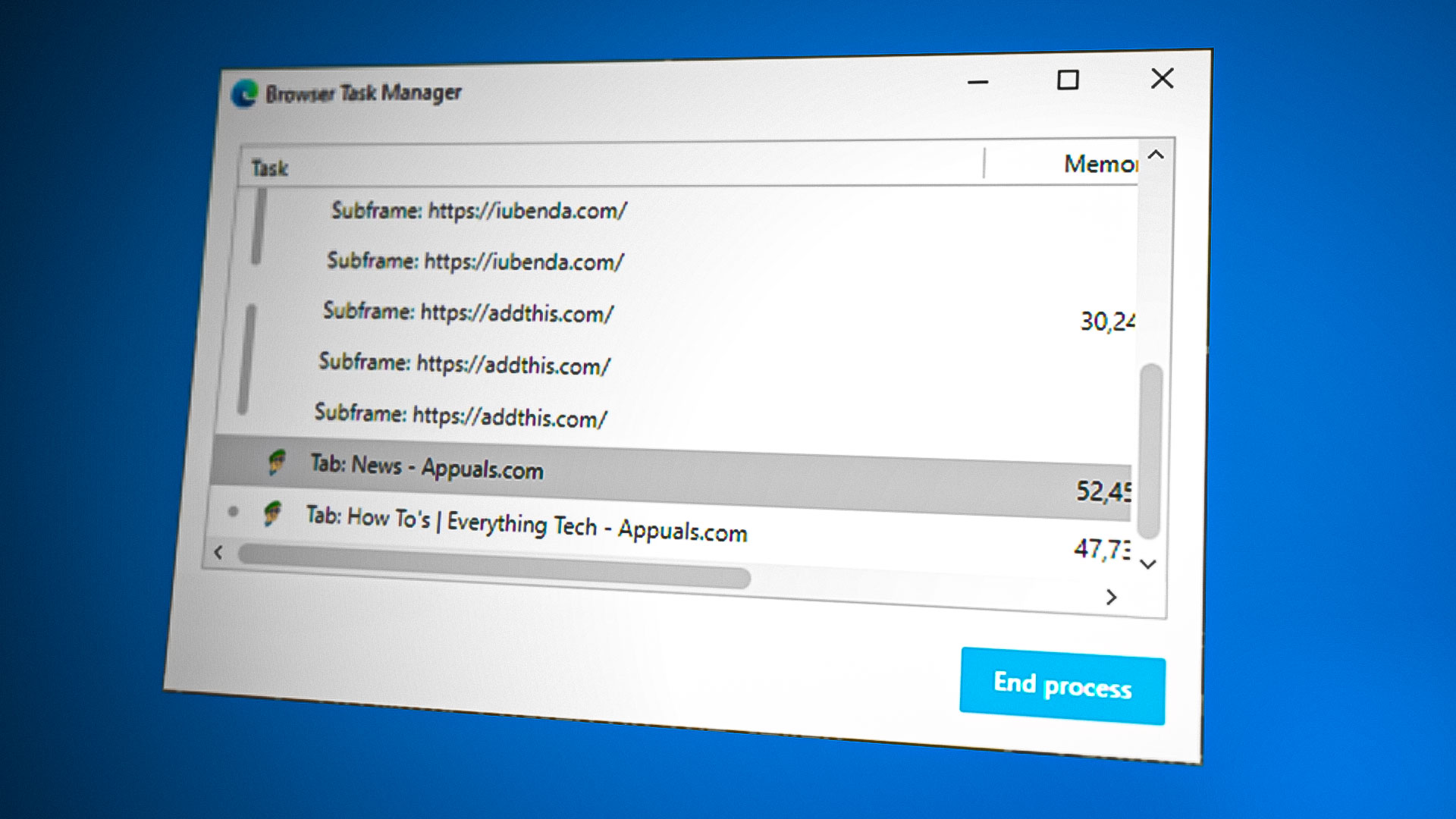 How to Disable 'End Process' in Edge's Task Manager
