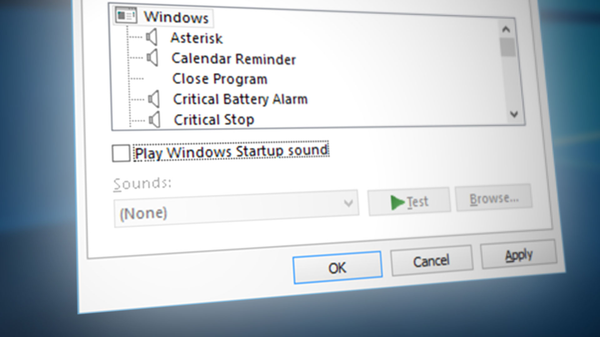 How to Turn ON or OFF Startup Sound in Windows 10?