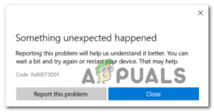 (FIX) App Install/Uninstall Error 0x80073D01 on Windows 10 Store - Appuals