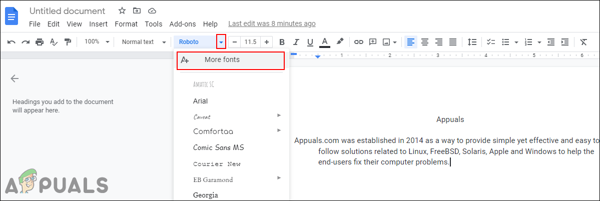 How to Add Custom Fonts to Google Docs? - Appuals.com