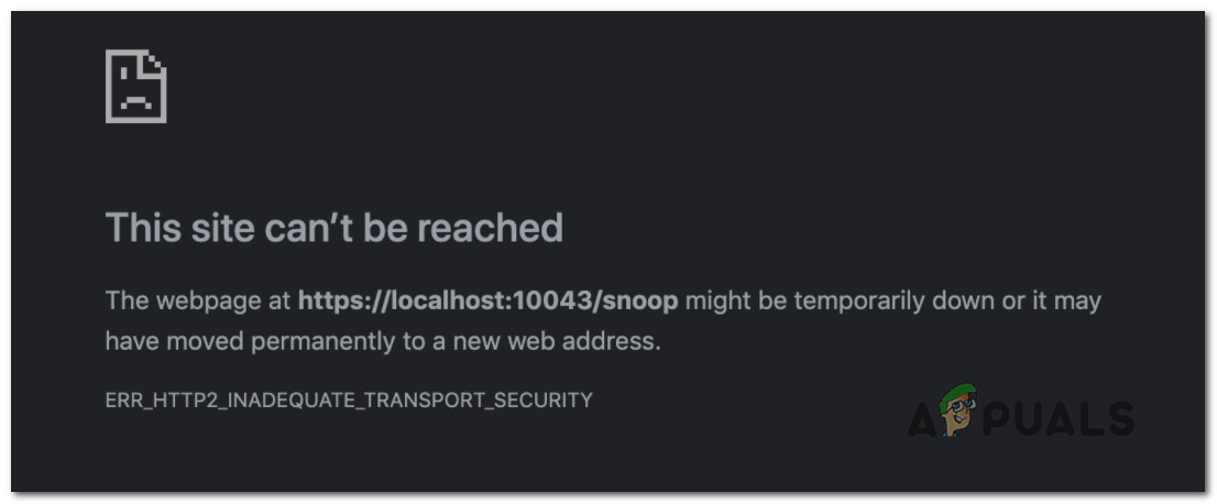 How to Fix ERR_HTTP2_Inadequate_Transport_Security Error in Chrome - Appuals.com