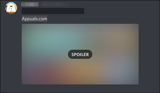 How to do Spoilers on Discord? - Appuals.com