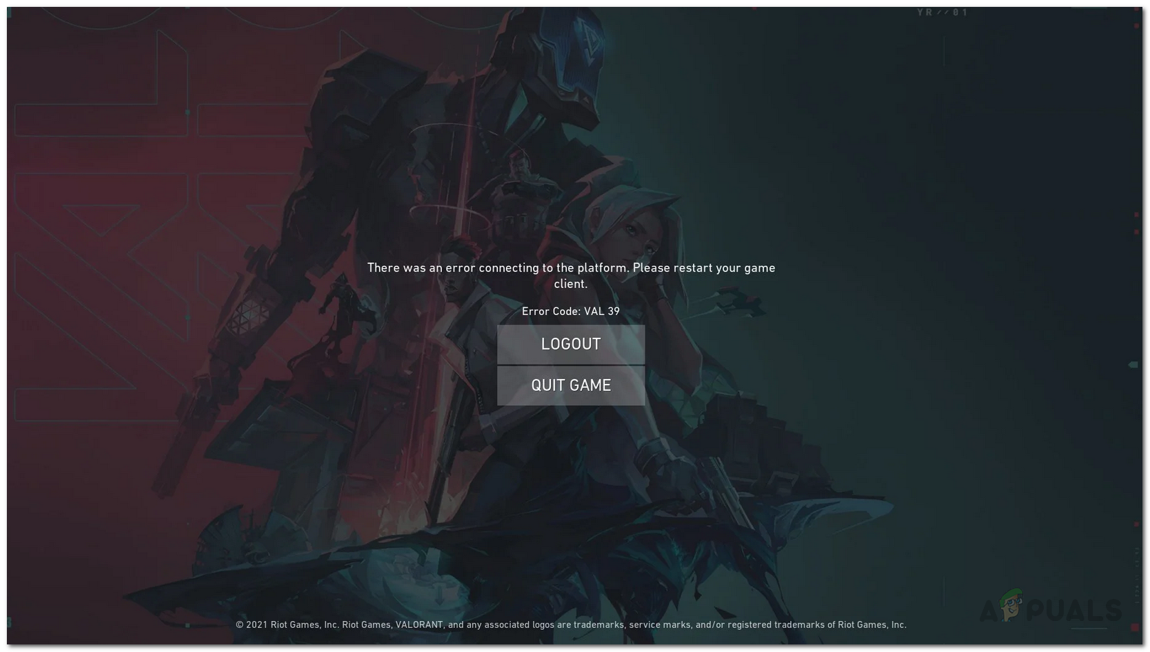 How to Fix 'Error Code: VAL 39' on Valorant? - Appuals.com