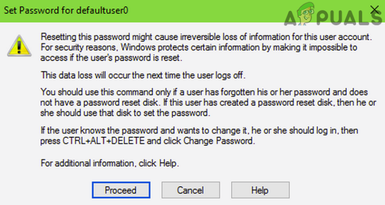 How to Remove Defaultuser0 Password on Windows? - Appuals.com