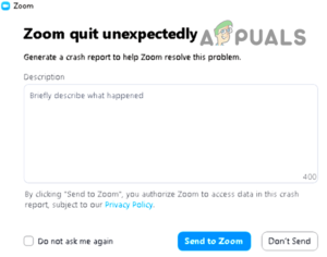 How to Fix Zoom Quit Unexpectedly Error When Screen Sharing? - Appuals.com