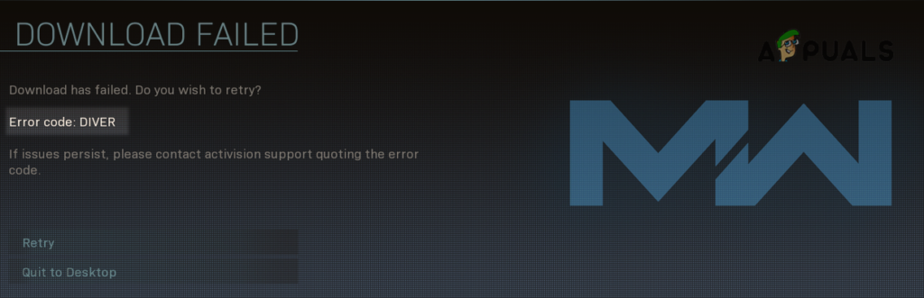How to Fix "Error Code: Diver" in Call of Duty Warzone? - Appuals.com