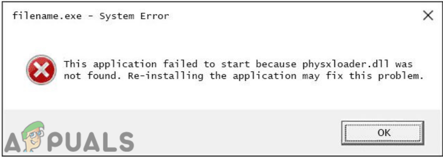 How to Fix "PhysXLoader.dll is missing" Error on Windows? - Appuals.com