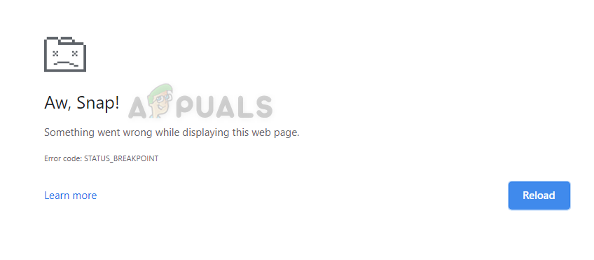 How to Fix "Error Code: STATUS_BREAKPOINT" in Google Chrome? - Appuals.com