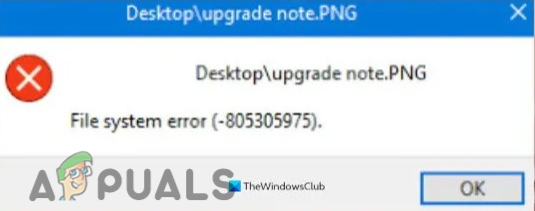 Fix File System Error (-805305975) in Windows 11/10 Fix File System Error (-805305975) in Windows 11/10