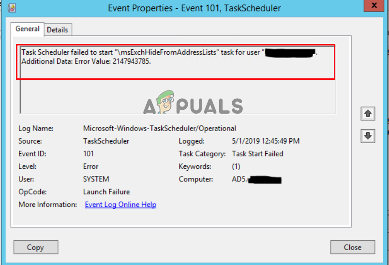Fix Task Scheduler Failed To Start Error Value 2147943785
