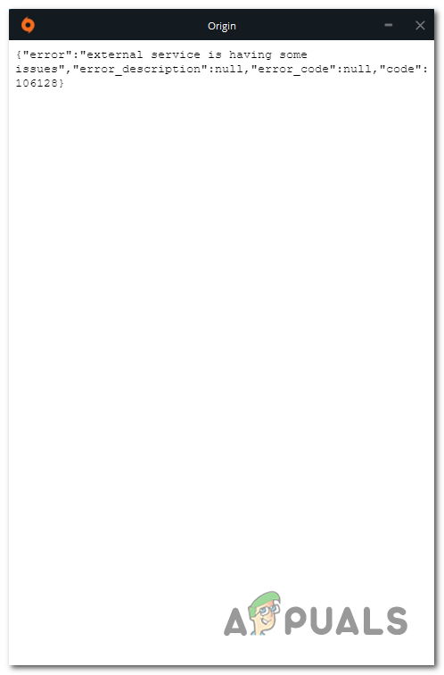 Fix: Origin Can't Load Up - ERROR CODE 106128 "External Service is ...