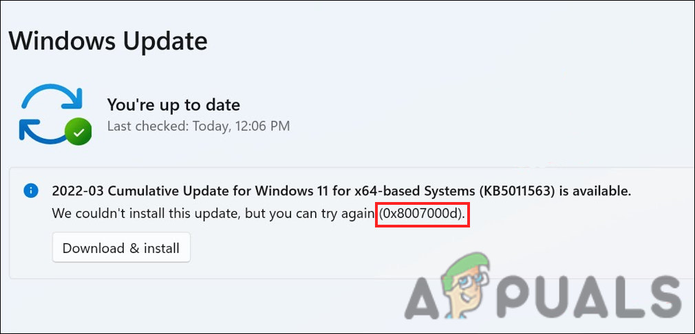 How to Fix Update Error 0x8007000D in Windows 10/11?