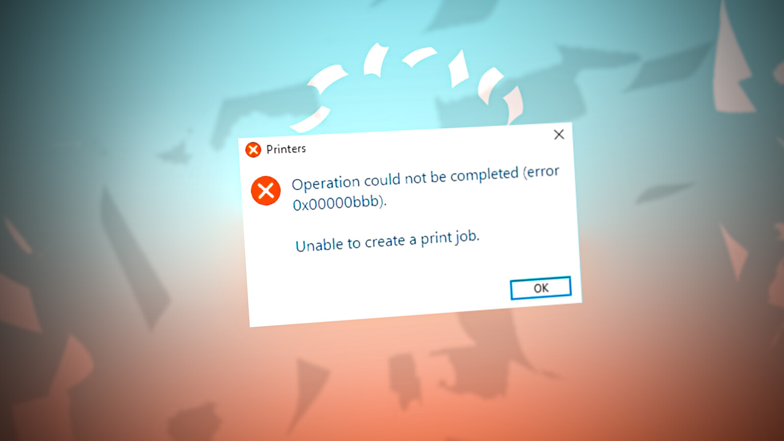 How to Fix the Printer Error 0x00000bbb in Windows?