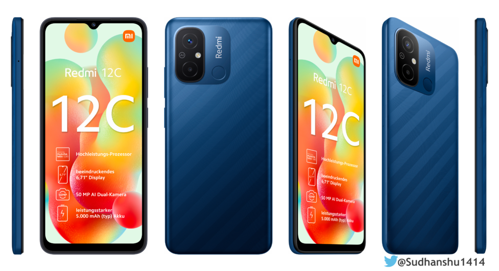 Exclusive: Redmi 12C European Variant’s Renders, Specifications and ...