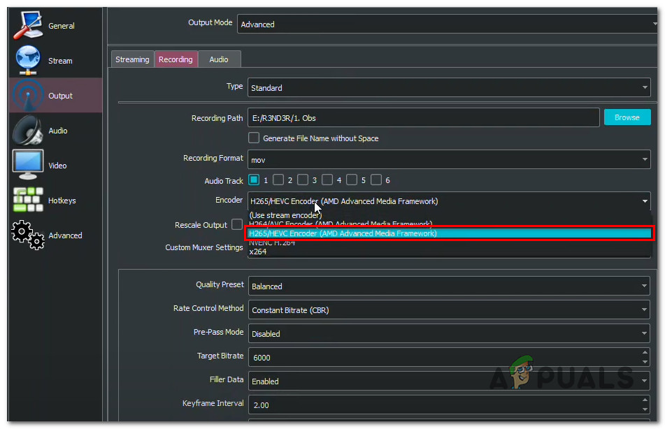 OBS FIX: 'An Unspecified Error Occurred while Recording'