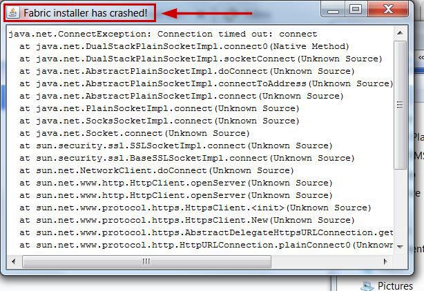 Fix: Fabric Installer has Crashed (Minecraft Mod Loader) Fix: Fabric Installer has Crashed (Minecraft Mod Loader)