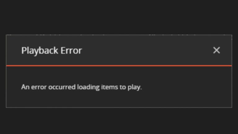 Fix: Plex An error occurred loading items to play