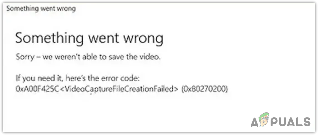 How to Fix VideoCaptureFileCreationFailed Camera App Error?