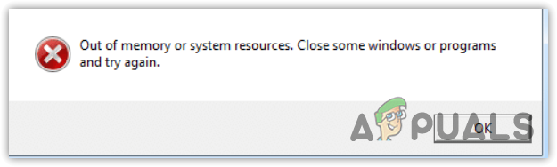 Fix: "Out of memory or system resources" Error in Windows