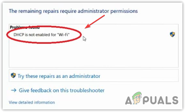 Instant Fix: DHCP is not enabled for Instant Fix: DHCP is not enabled for