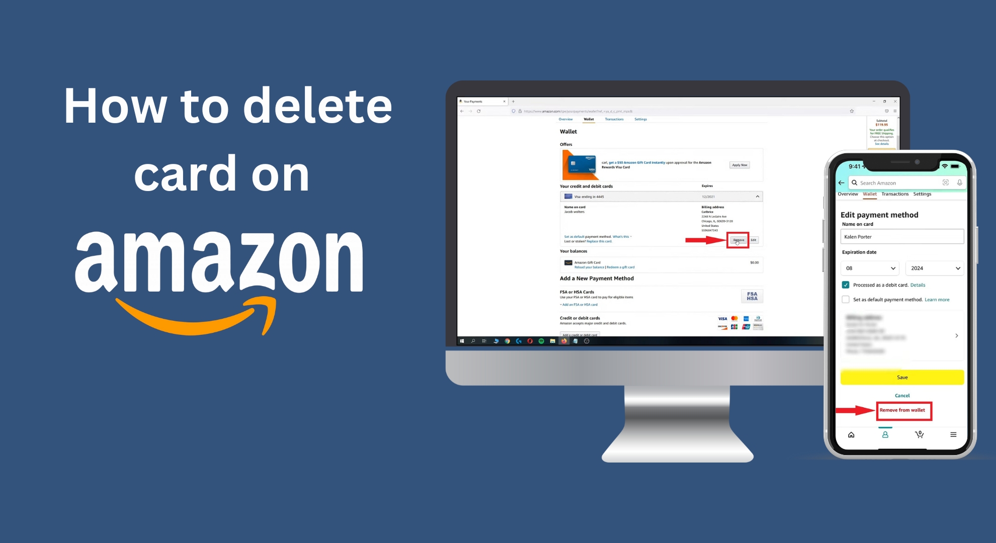 How to Delete A Bank Card from Amazon [Desktop + Mobile] - Appuals