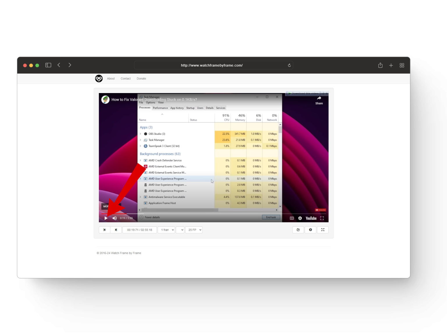 How to Go Frame by Frame on YouTube? [Step-by-Step Pics]