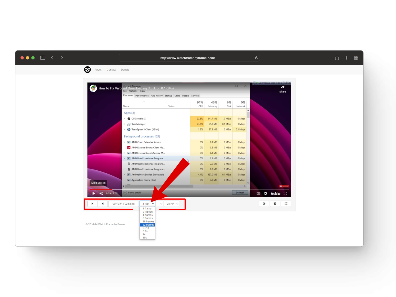 How to Go Frame by Frame on YouTube? [Step-by-Step Pics]