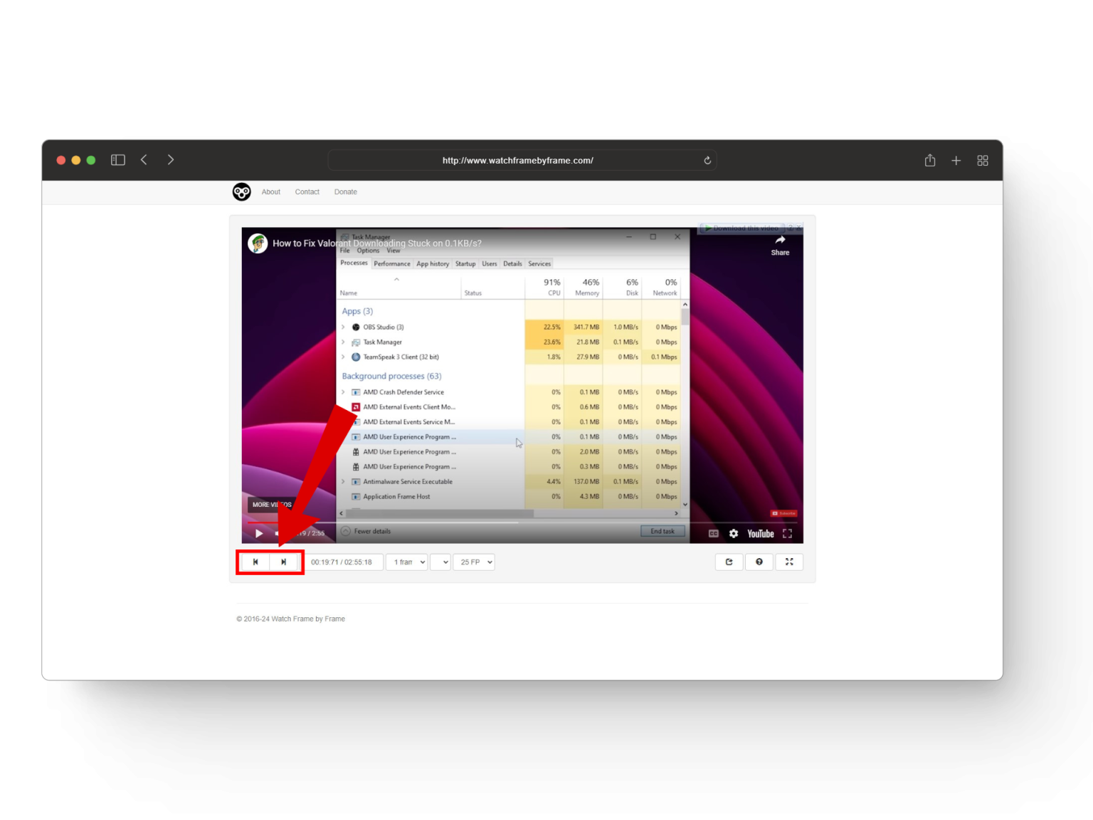 How to Go Frame by Frame on YouTube? [Step-by-Step Pics]
