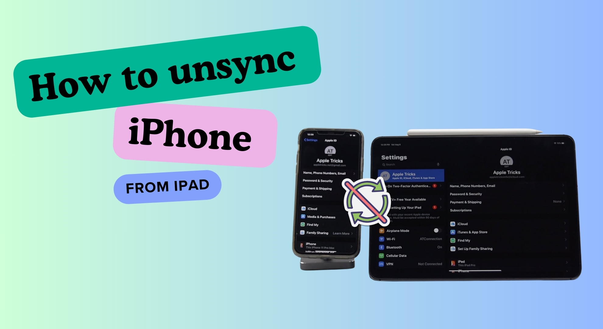 How to Unsync iPhone from iPad: 3 Different Methods - Appuals
