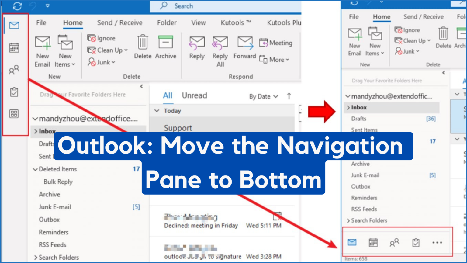 How to Change View in Outlook to Compact, Single or Preview?