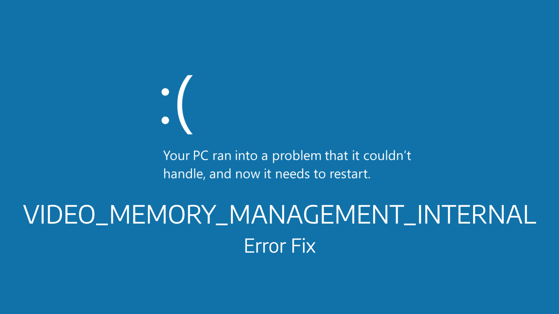 6 Fixes for 6 Fixes for