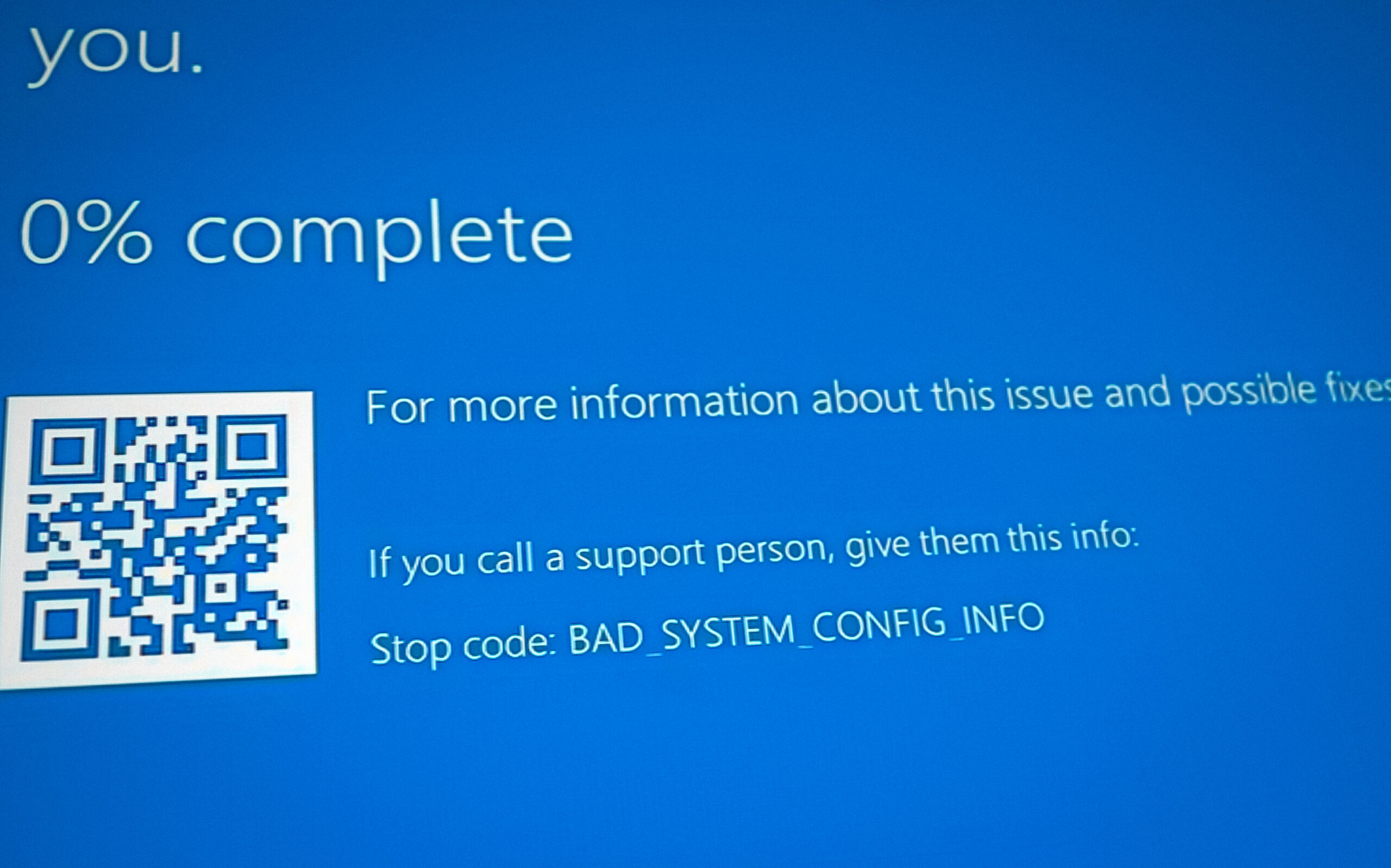 How to Fix BAD_SYSTEM_CONFIG_INFO on Windows?