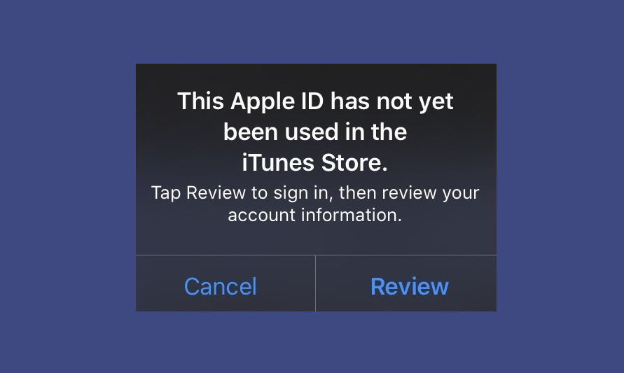How to Fix This Apple ID Has Not Been Used in the iTunes Store Error