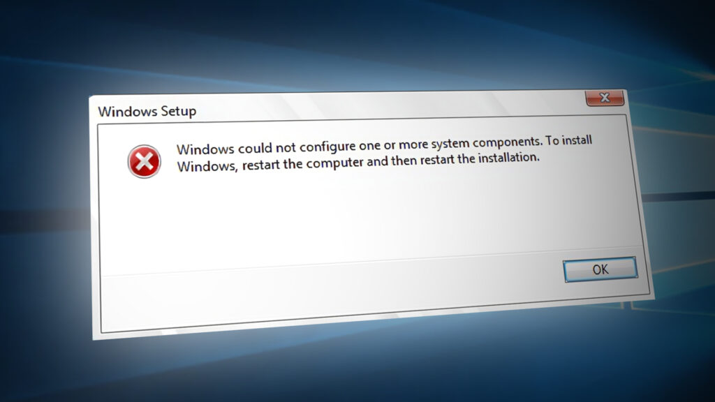 Easy Fixes: Windows could not Configure System Components