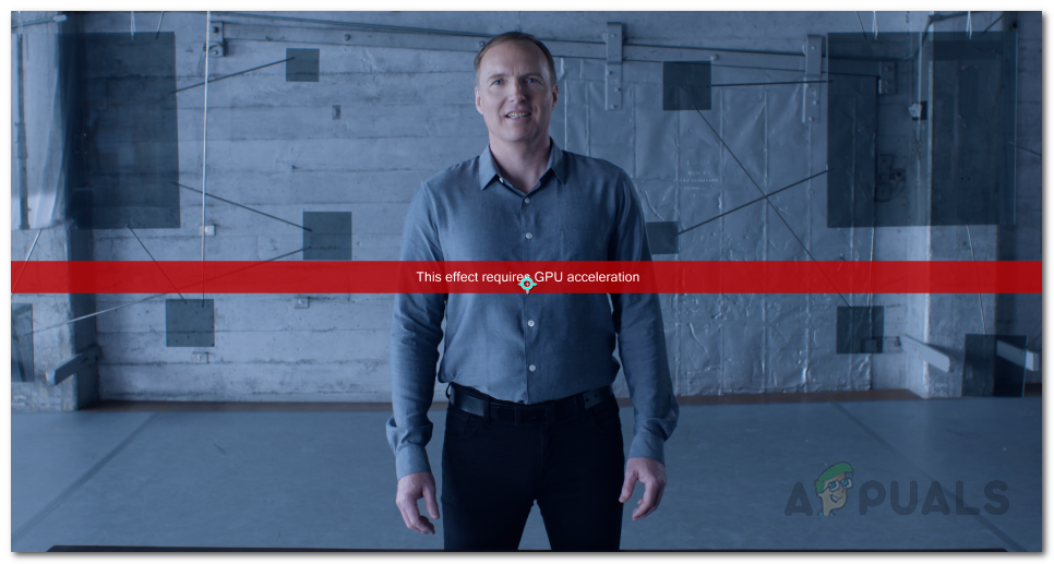 This effect requires GPU acceleration? Here's how to fix