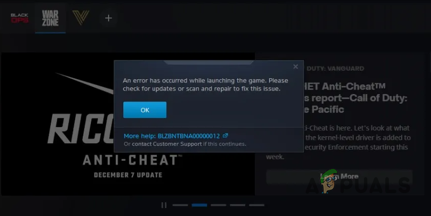 Fix: An error has occurred while launching the game COD MW2 / Warzone