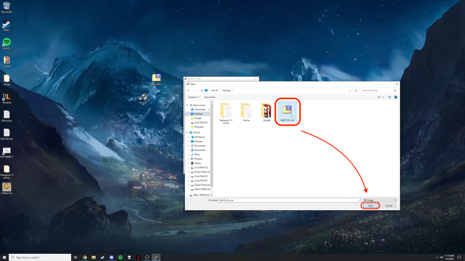 How to Boot into Hiren's BootCD (HBCD) with a USB