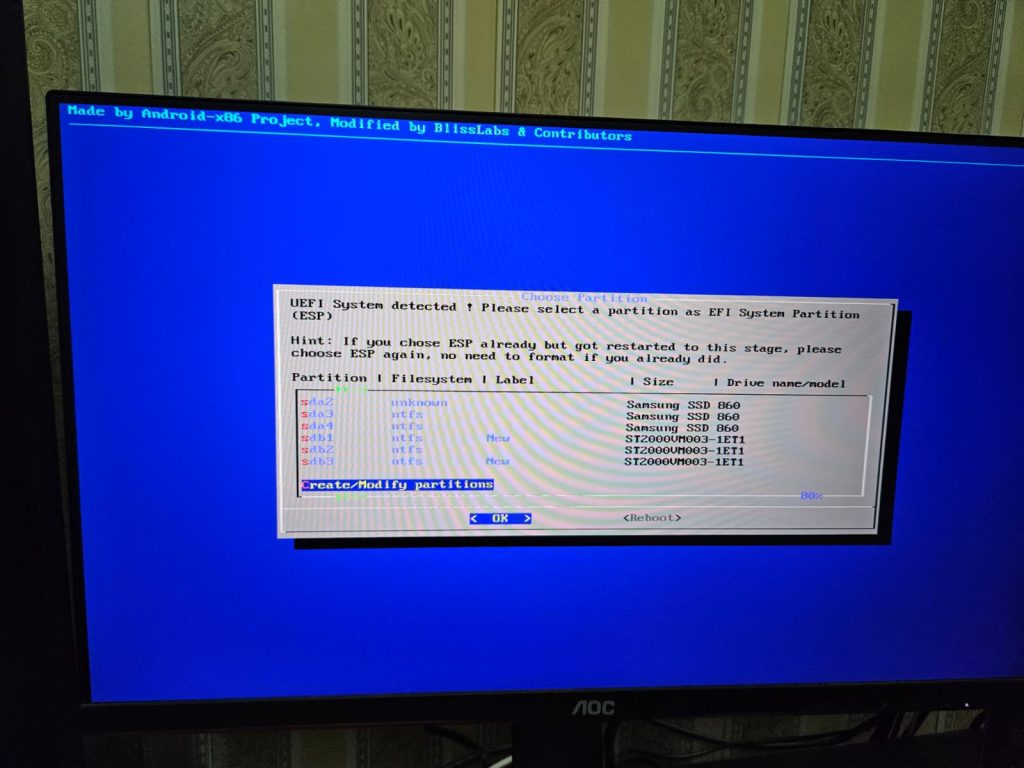 How to Install and Setup BlissOS on PC (UEFI)