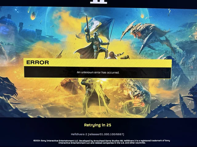 How to Fix "An Unknown Error Has Occurred" in Helldivers 2