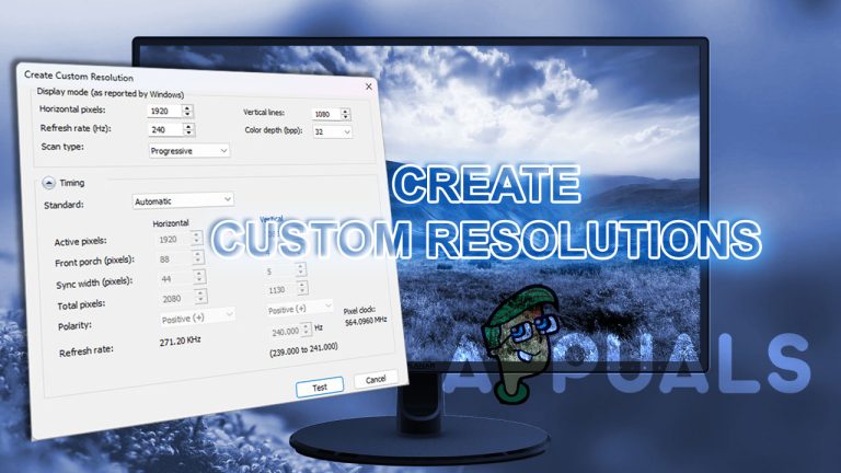 How to Create and Set a Custom Resolution on Windows?