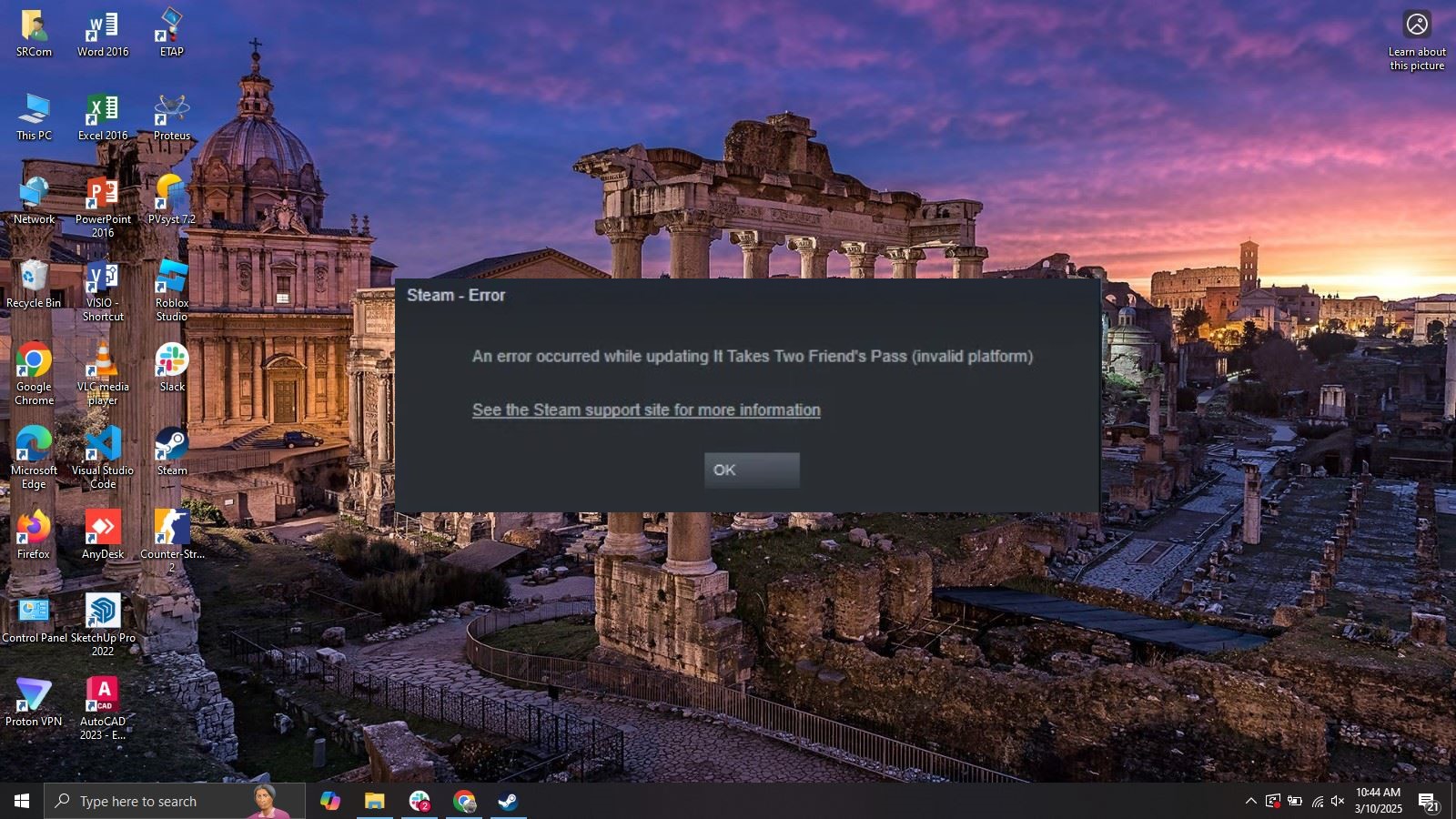 Fix: Steam An Error Occurred While Updating (Invalid Platform)