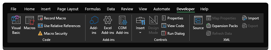 How to Show the Developer Tab in Microsoft Excel (Windows & Mac)
