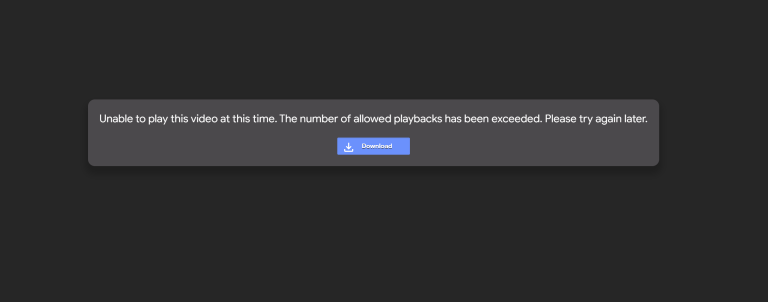 Fix: Unable to Play Video – Number of Allowed Playbacks Exceeded on ...
