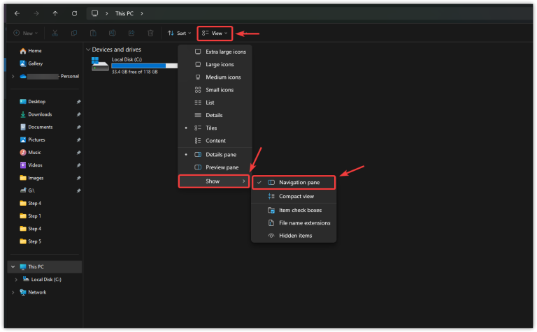 How to Fix Missing Navigation Pane in File Explorer (Windows 10 & 11)