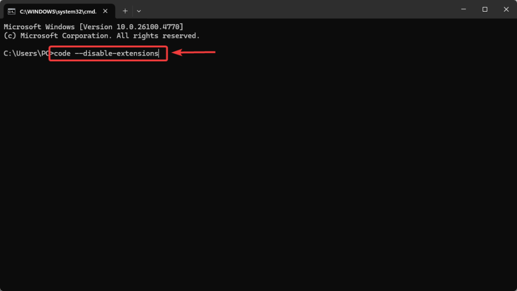 Fix: Visual Studio Code “The Window Terminated Unexpectedly” Error