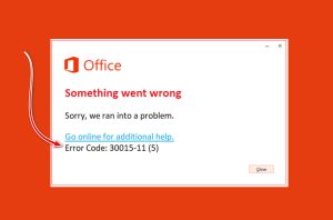 How to Fix Error Code "30015-11" in Microsoft Office?