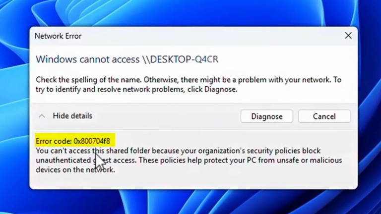 How to Fix Remote Desktop Error Code 0x104?