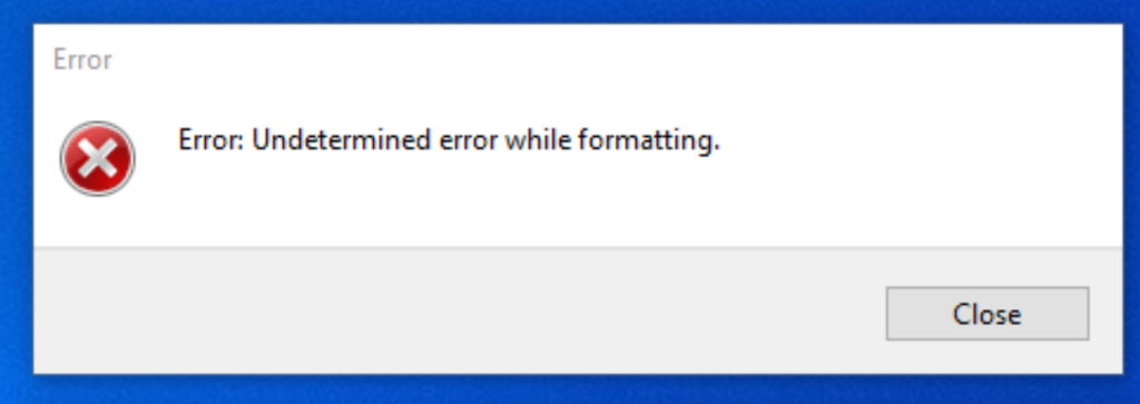 How to Fix "Undetermined Error While Formatting" in Rufus?