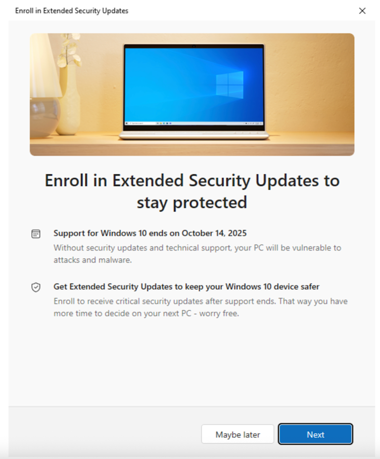 How to Get Windows 10 Extended Security Updates for Free