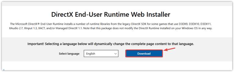 Fix: DirectX Setup "Could Not Download The File"